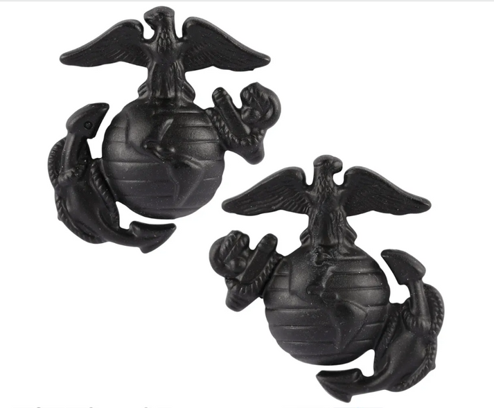 USMC Enlisted Service Uniform Collar Devices – Second Tour Uniforms
