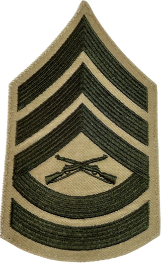 USMC Gunnery Sergeant Sew-On Chevron – Second Tour Uniforms